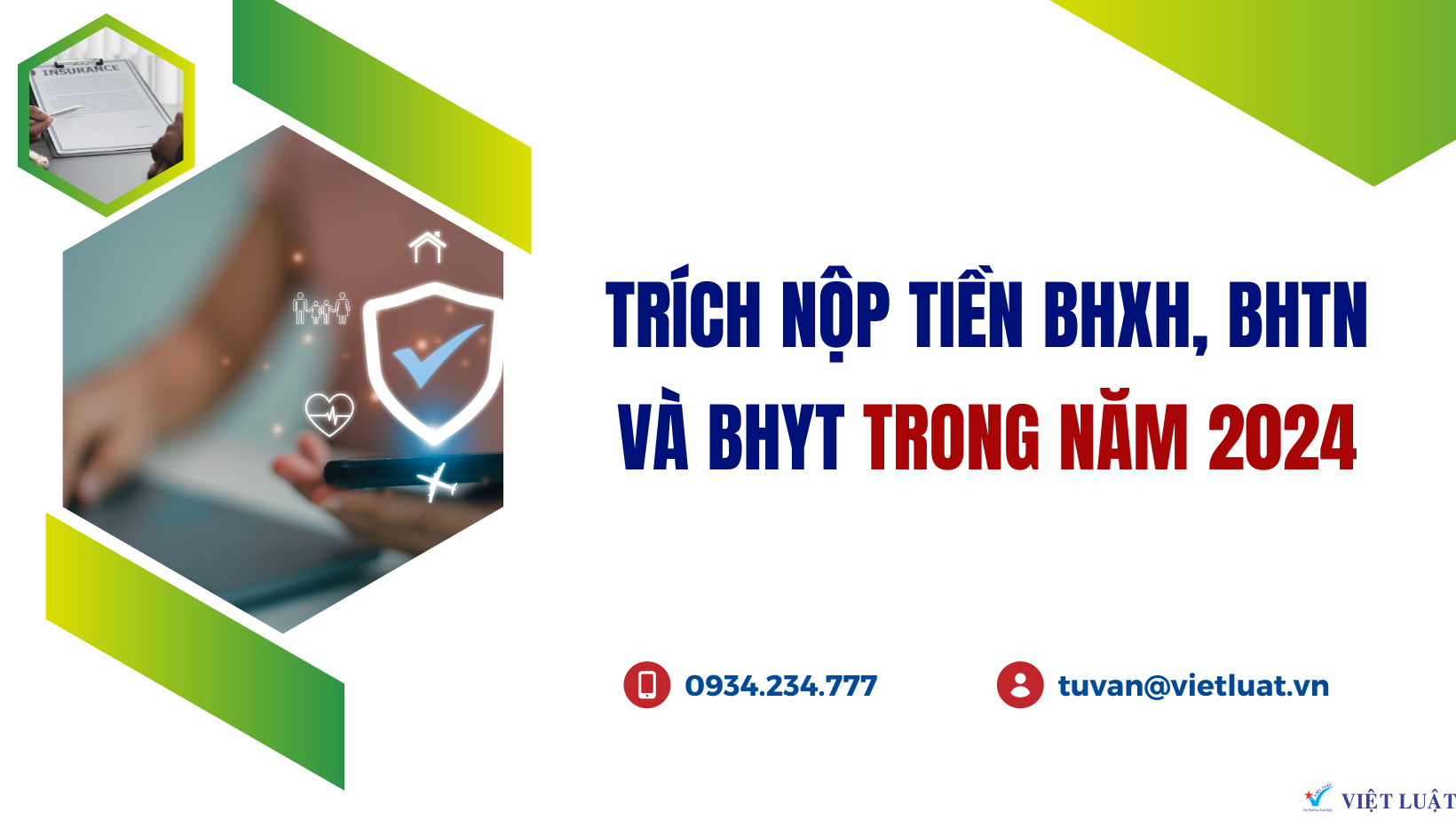 Trích nộp tiền BHXH, BHTN và BHYT trong năm 2024
