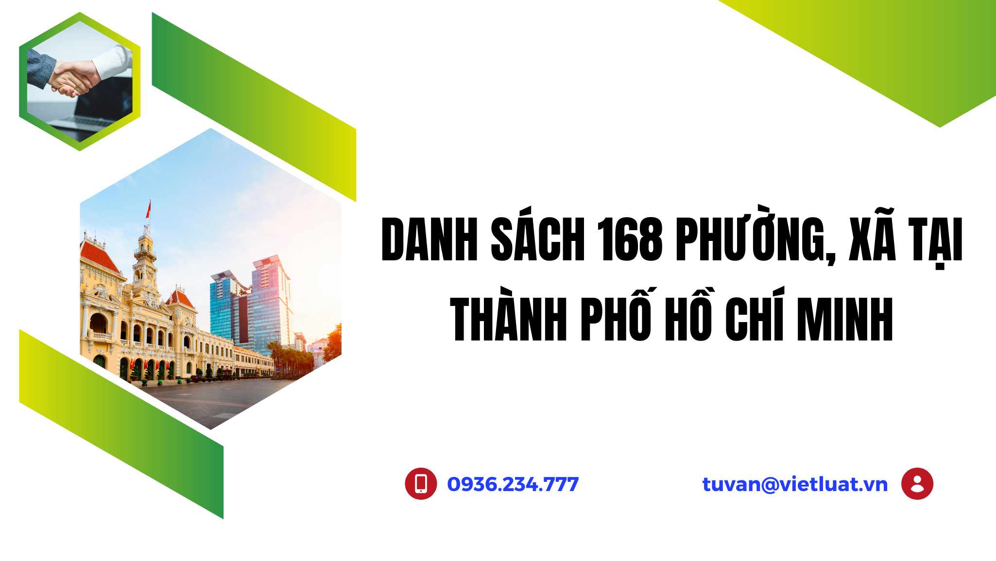 Danh sách 168 phường, xã của TP. Hồ Chí Minh